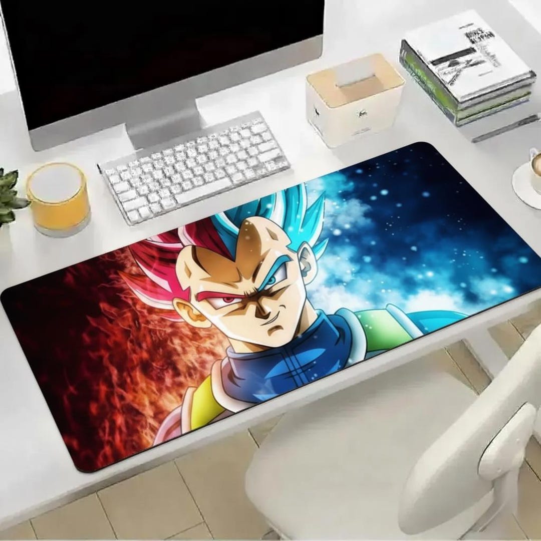 Vegeta SSJ Blue & God Gaming Mouse Pad – Anime Desk Mat XXL - Etsy