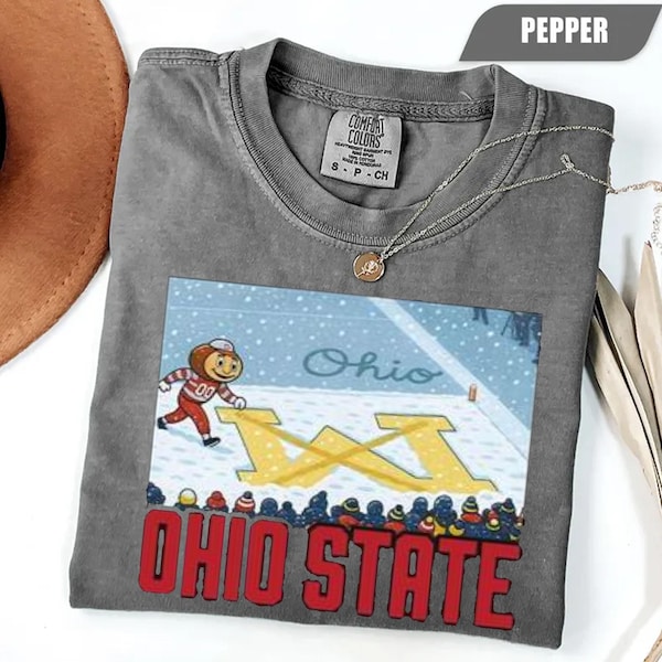 Ohio Snow Buckeye Shirt - Etsy