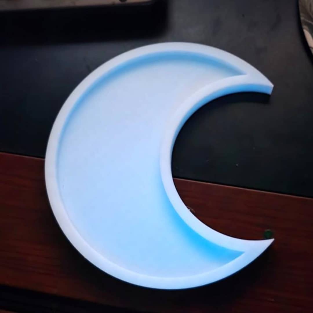 Glow in the Dark Moon Dish - Etsy
