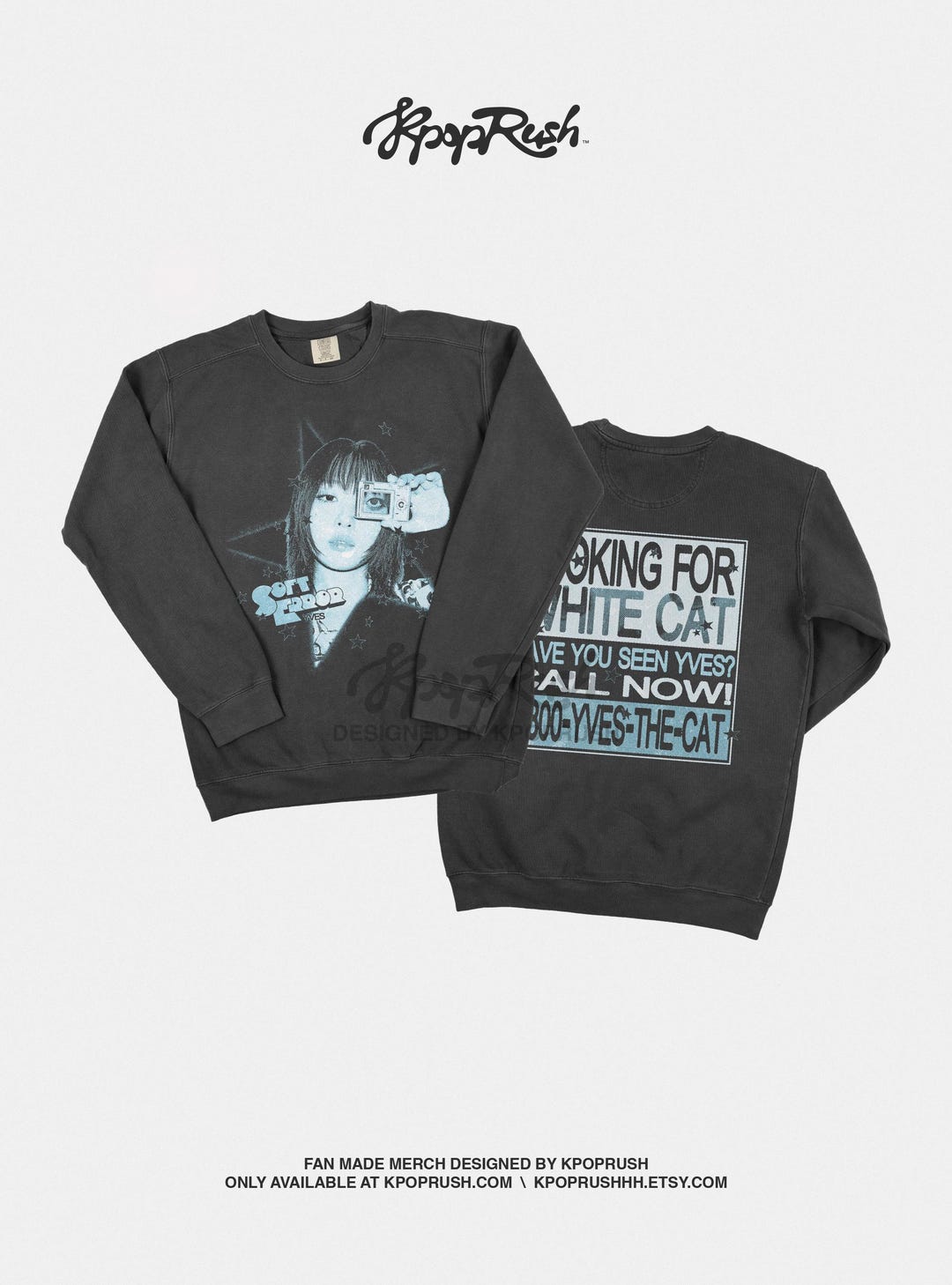 YVES 'have You Seen Yves?' Graphic Sweatshirt, LOONA Orbit Tee Merch ...
