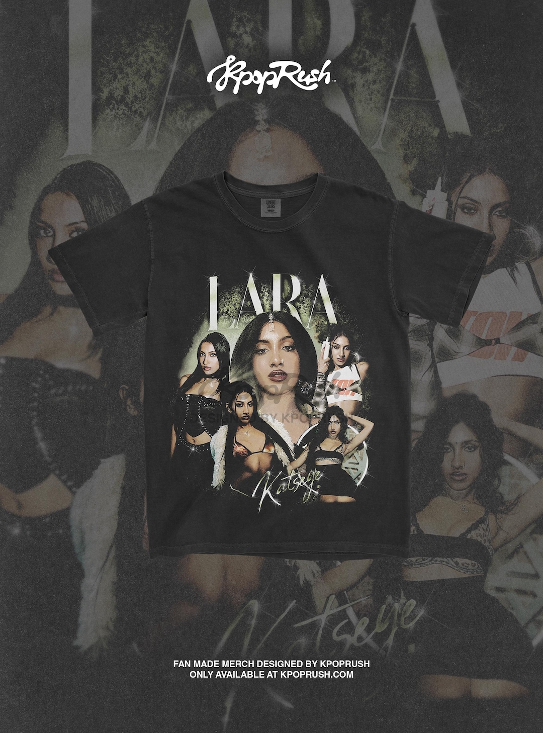 KATSEYE Lara Vintage Bootleg T Shirt, Beautiful Chaos Gnarly Tee ...