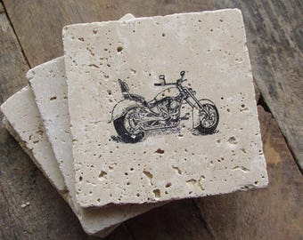 Motorcycle coasters | Etsy