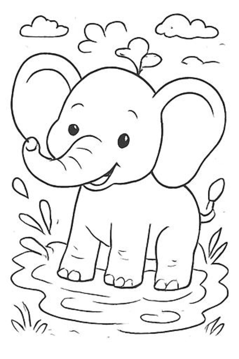 10 Animal Coloring Pages – Printable Coloring Sheets for Kids – Digital ...