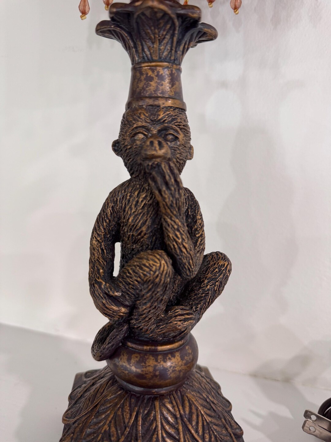 Vintage Bell Hop Monkey Table Lamp (no Finial) - Etsy