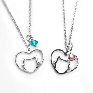 Cat Necklace Best Friends, Matching Couples or Friendship Necklaces ...