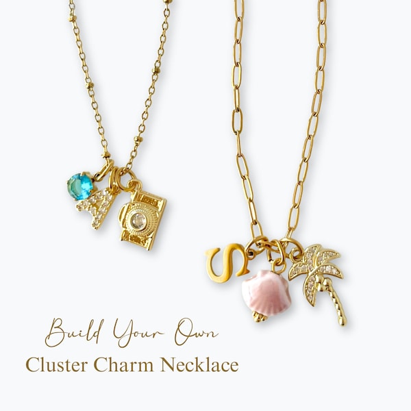Cluster Necklaces - Etsy UK