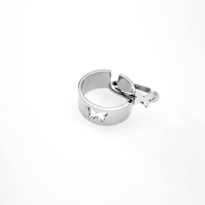 Matching Friendship Couples Butterfly Ring Set His and Her Lover ...