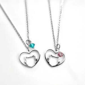 Cat Necklace Best Friends, Matching Couples or Friendship Necklaces ...