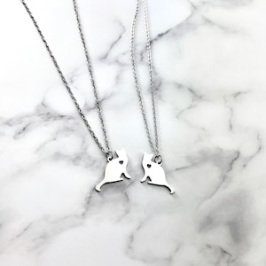 Cat Necklace Best Friends, Matching Couples or Friendship Necklaces ...