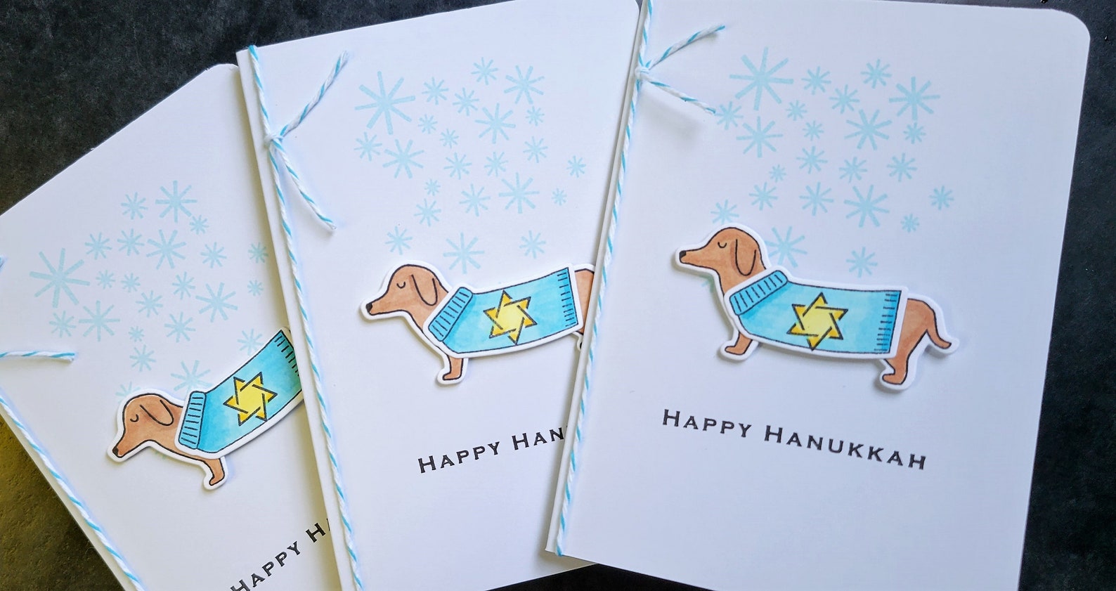 Dog Hanukkah Card, Funny Dachshund Chanukah Card, Judaica Card, Doxie ...