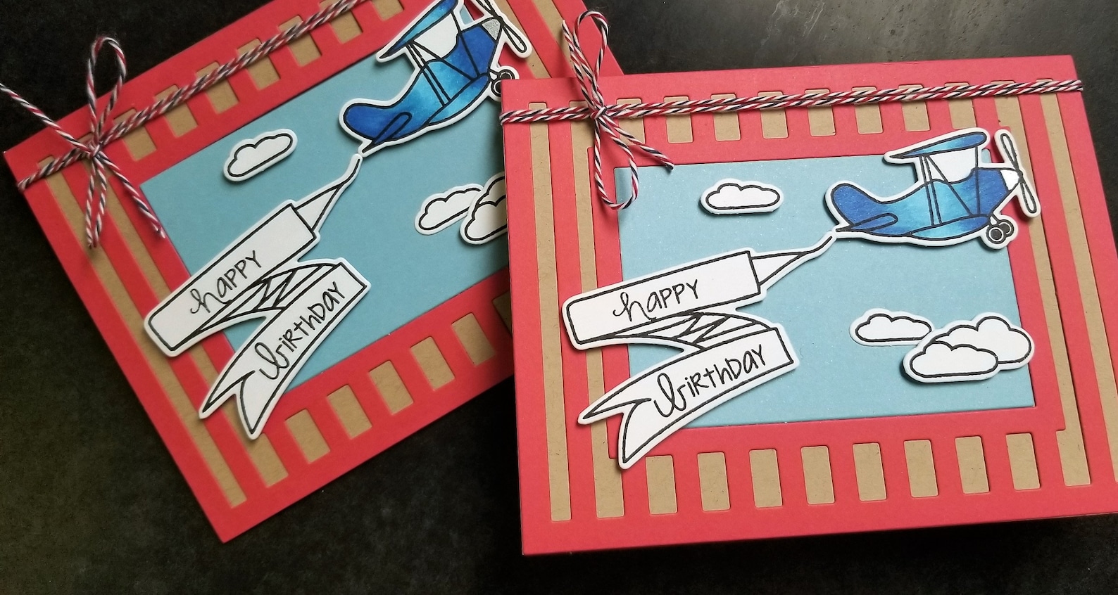 Airplane Birthday Card for Boy, Handmade Birthday Card for Man, Card ...