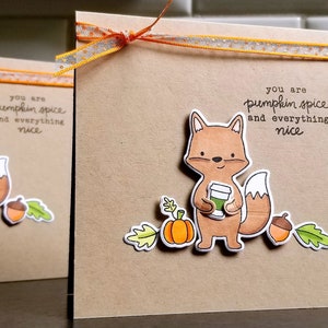 Fall Thank You Card, Pumpkin Spice Latte Thank You Note, Autumn ...