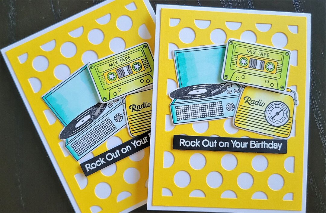 Retro Birthday Card for Music Lover, Vinyl Record B-daycard, Musician ...