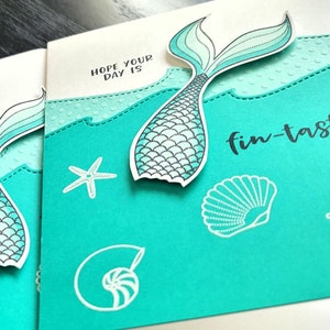 Mermaid Birthday Card for Scuba Diver, Snorkeler B-day Card, Ocean ...