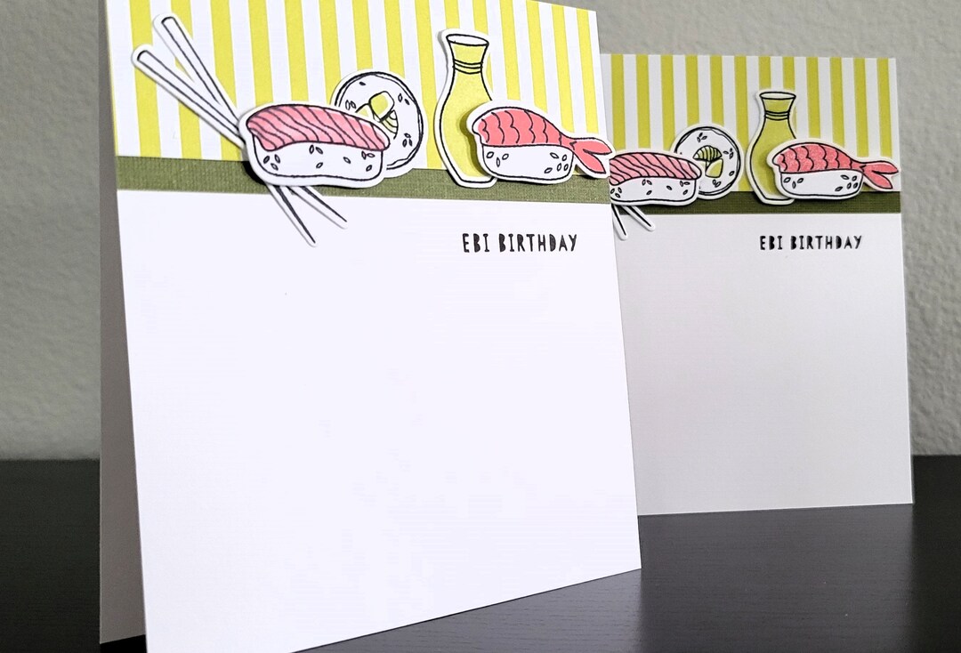 Funny Foodie Birthday Card for Ebi Lover, Japanese Food B-day Gift ...