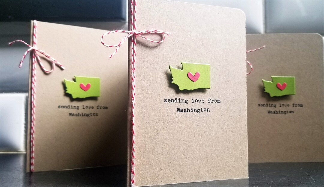 Washington State Greeting Cards: PNW Thank You Notes, Set of 3 - Etsy