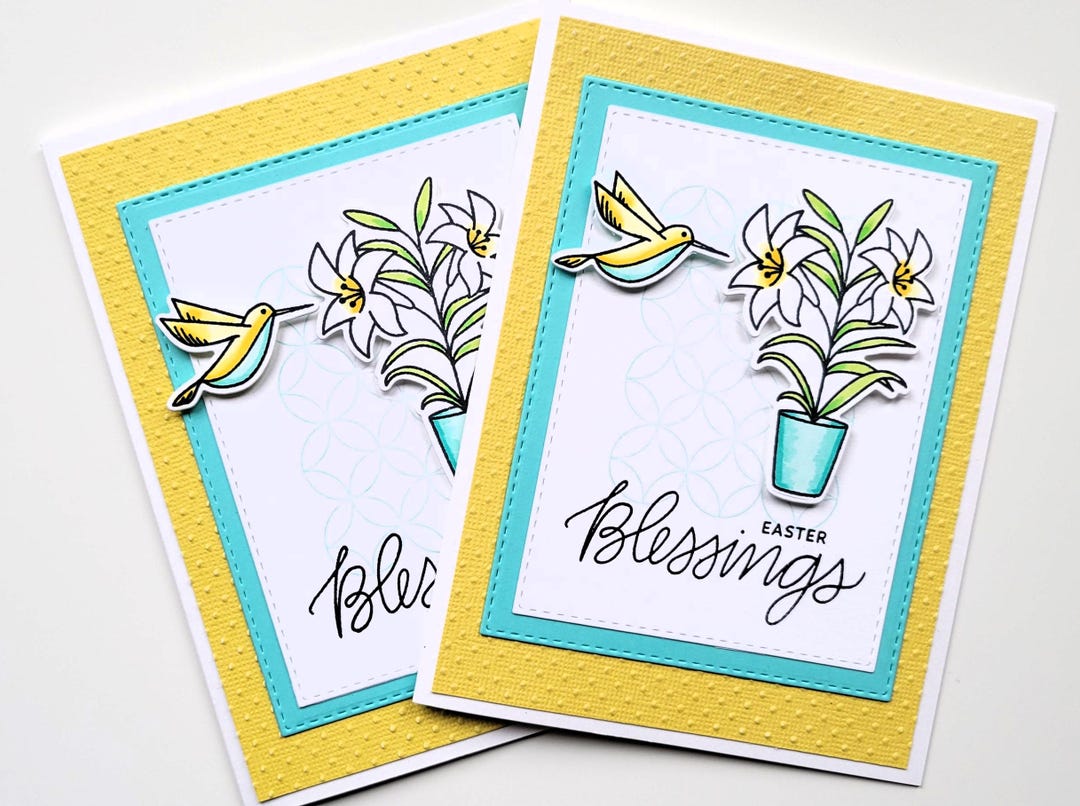 Easter Lily Greeting Card, Easter Blessings - Etsy