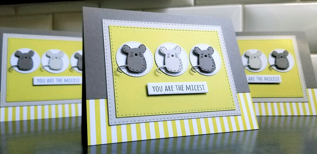 Mouse Thank You Card Mice Birthday Gift You're the - Etsy