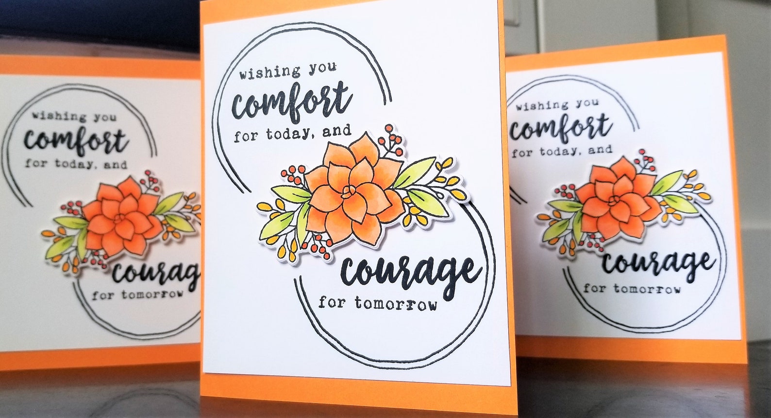 Floral Sympathy Card, Cancer Support Greeting Card, Mourning and ...