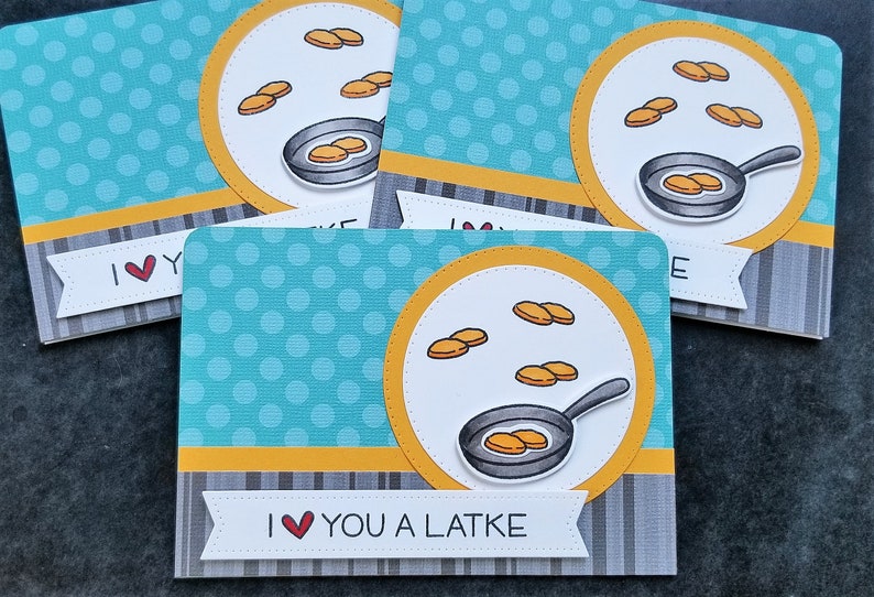 Hanukkah Card I Love You A Latke Card Happy Chanukah Card | Etsy