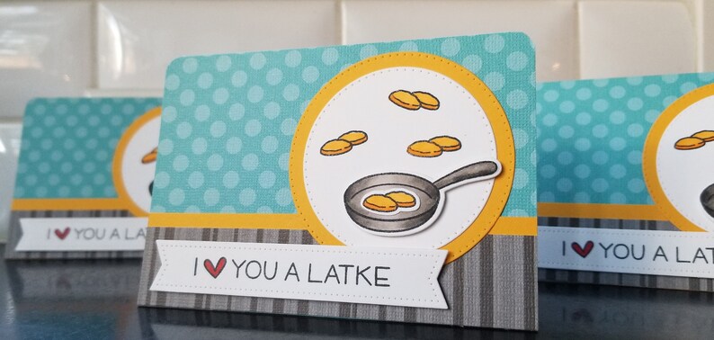 Hanukkah Card I Love You A Latke Card Happy Chanukah Card | Etsy