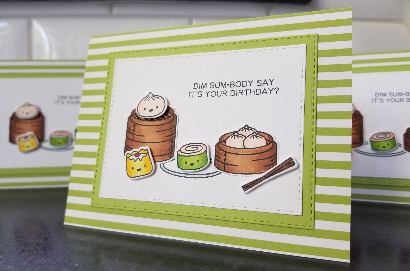 Dim Sum Birthday Card, Funny B-day Greeting Card, Chinese Foodie ...