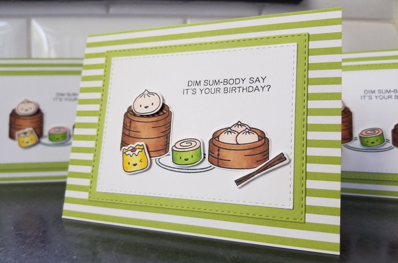 Dim Sum Birthday Card, Funny B-day Greeting Card, Chinese Foodie ...