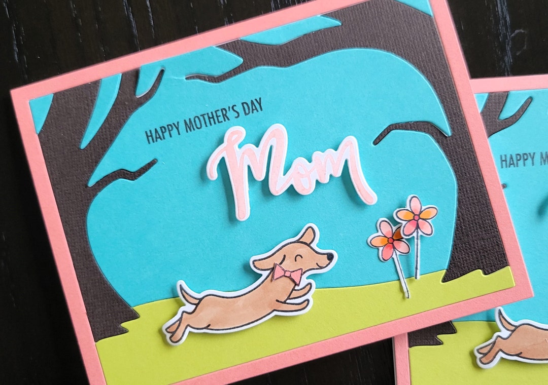Dachshund Mother's Day Card for Dog Mom, Wiener Dog Mom's Day Gift ...