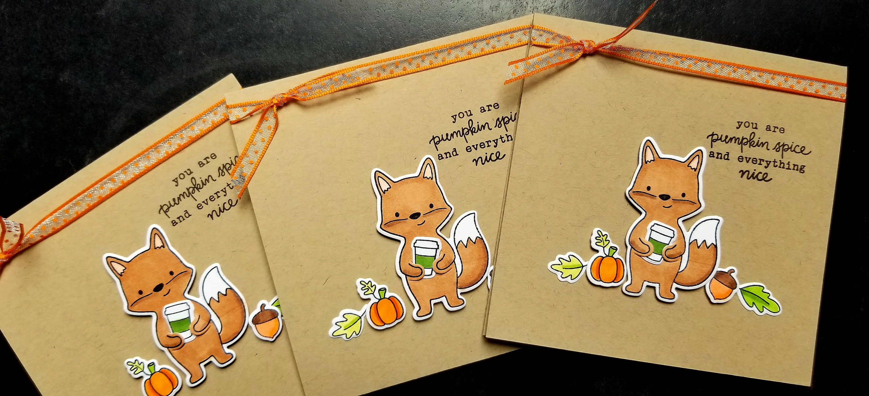 Fall Thank You Card Pumpkin Spice Latte Thank You Note | Etsy