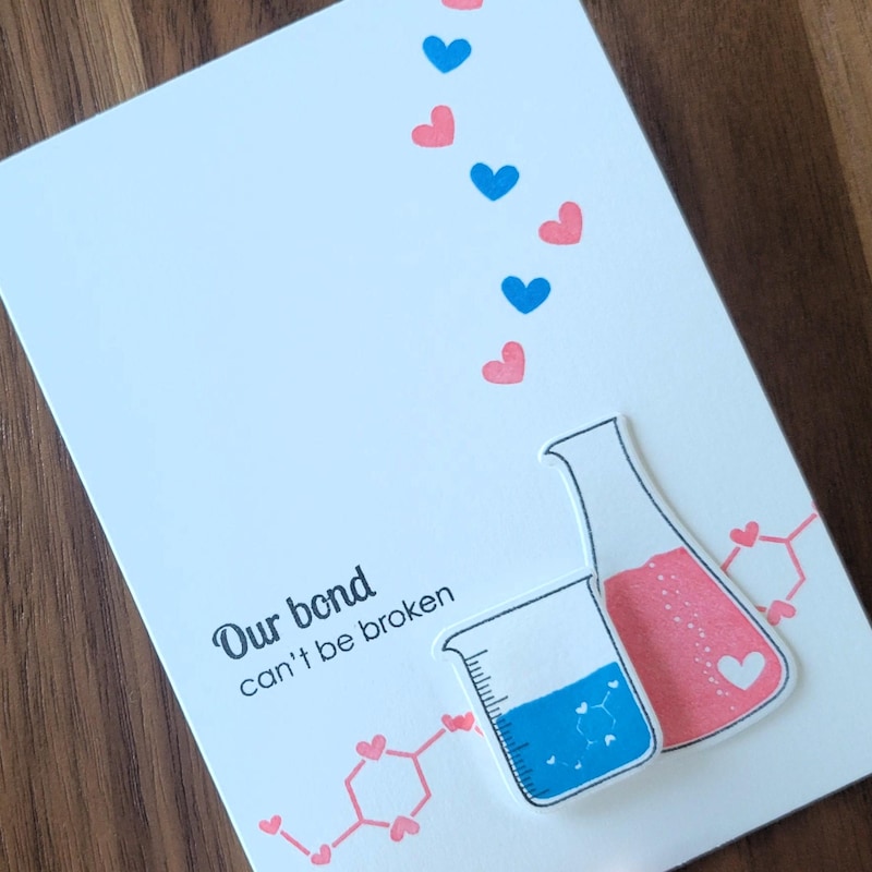 Chemistry Valentines Card - Etsy