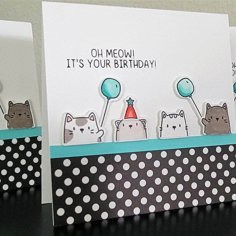 Kitty Cat Card - Etsy