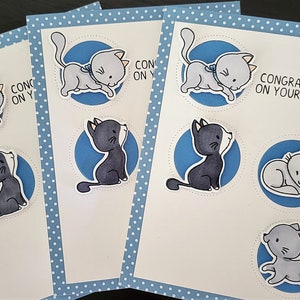 Congratulations on Your New Cat Card, Kitty Lover Card, New Kitten Card ...