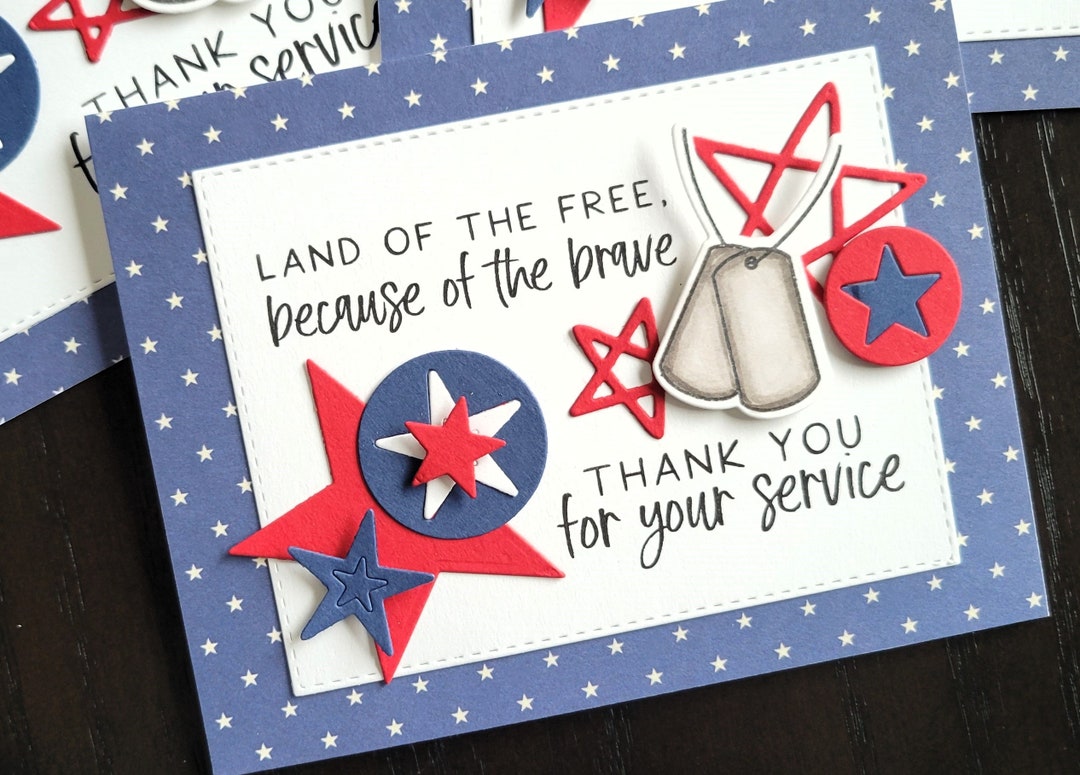 Military Appreciation Card, Thank You for Your Service, Veteran's Day ...