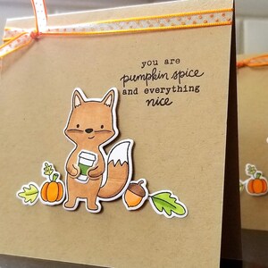 Fall Thank You Card, Pumpkin Spice Latte Thank You Note, Autumn ...