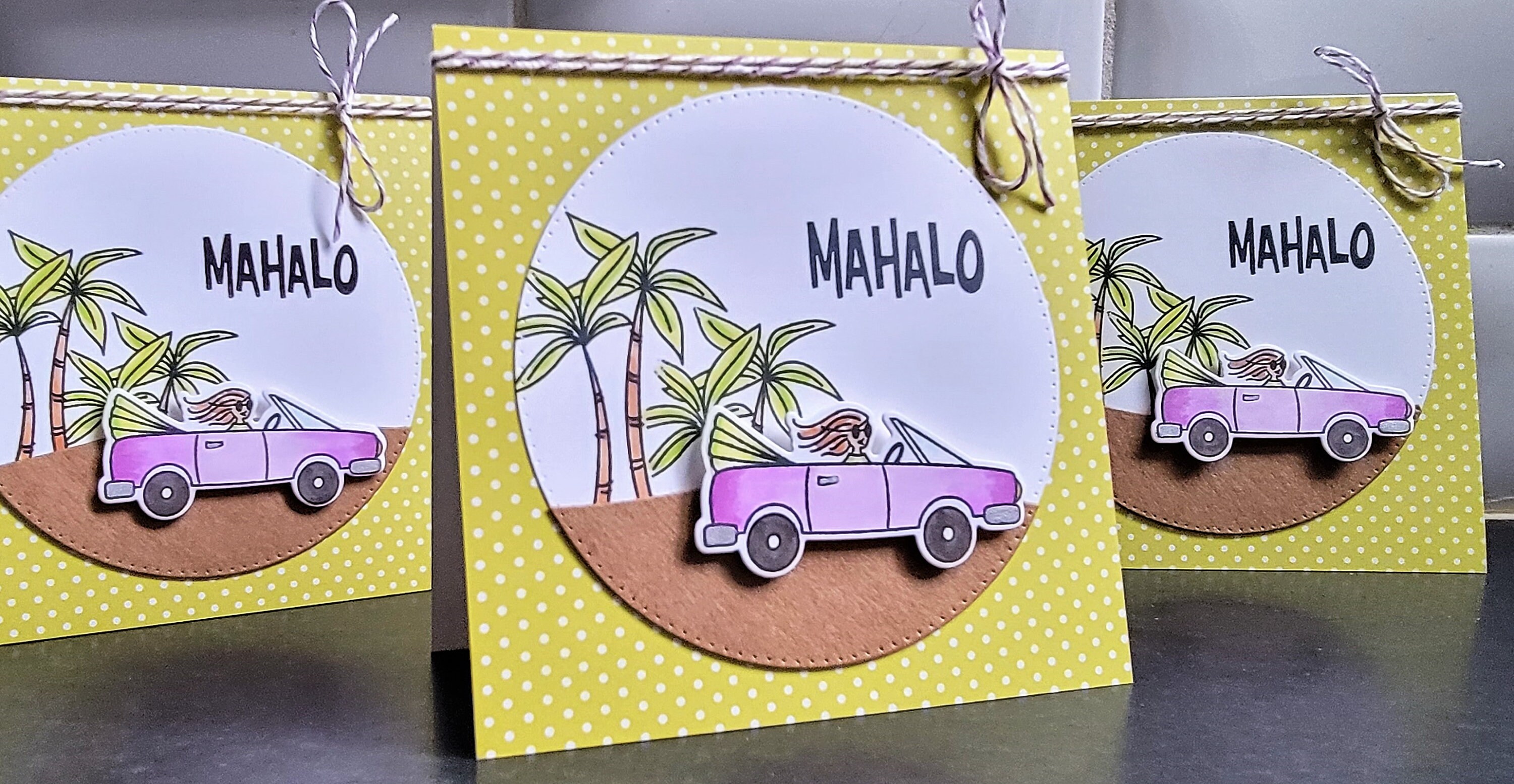 Mahalo Thank You Card Hawaii Thank You Note Convertible - Etsy