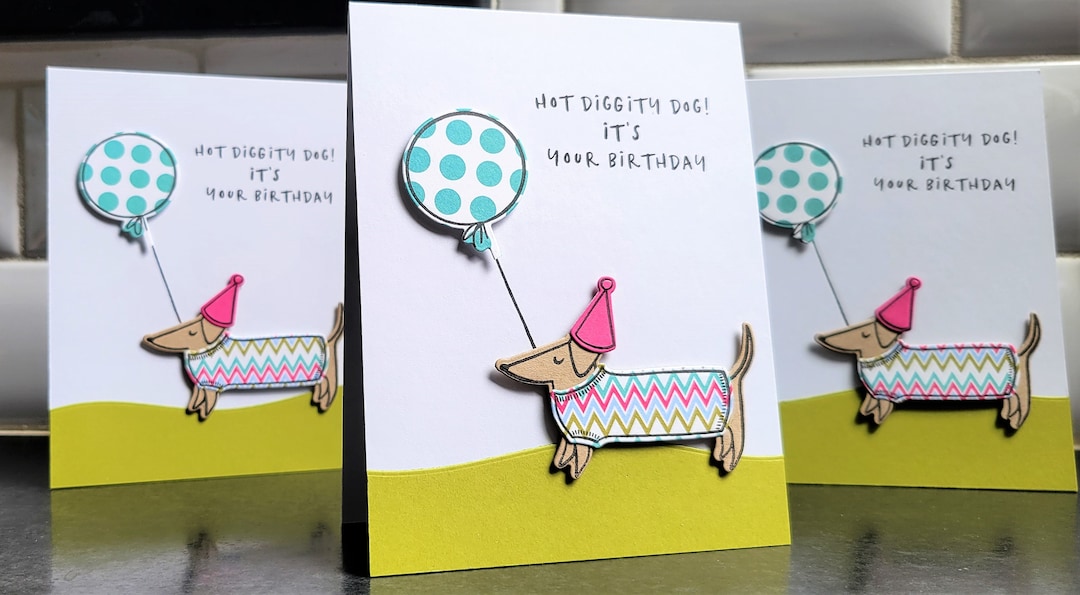 Wiener Dog Birthday Card Doxie Gift Dachshund B-day Card - Etsy