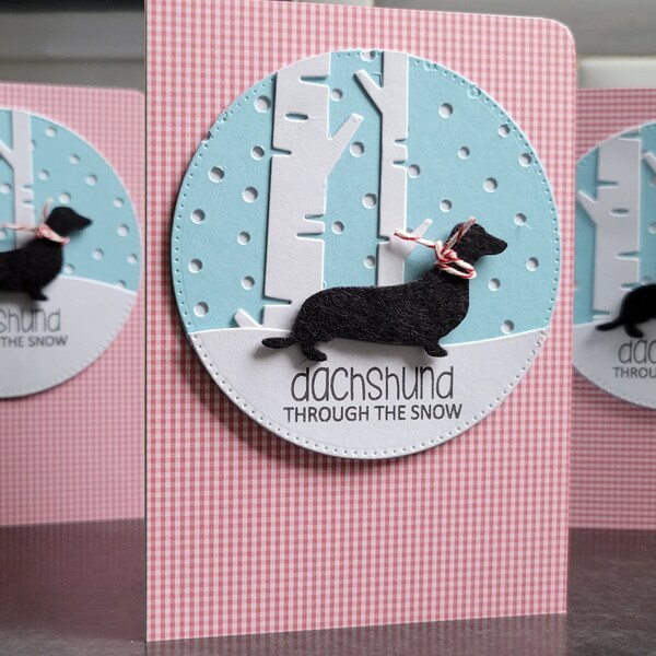 Dachshund Through the Snow - Etsy
