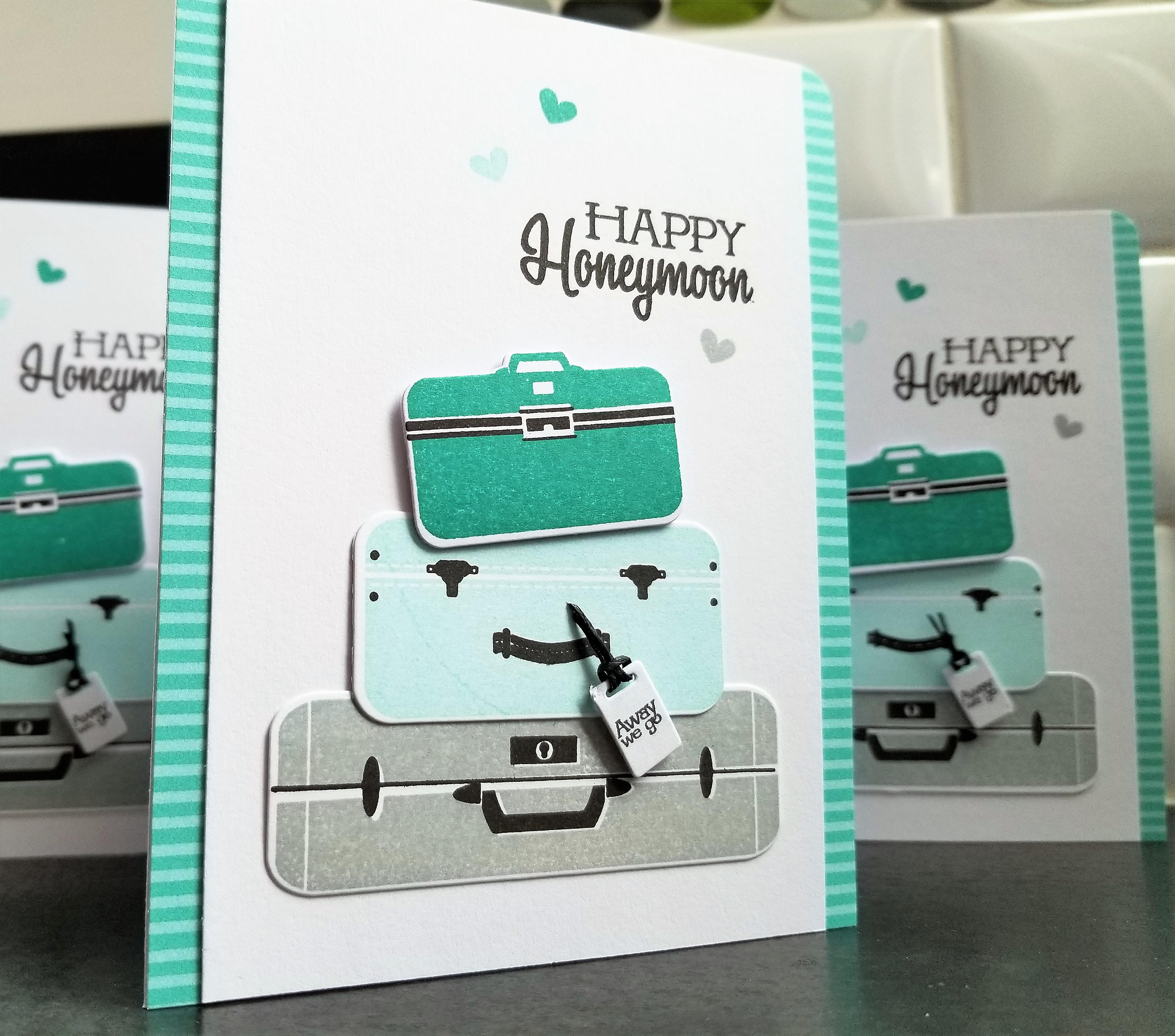 Wedding Card Honeymoon Gift Happy Honeymoon Card Bon Voyage - Etsy
