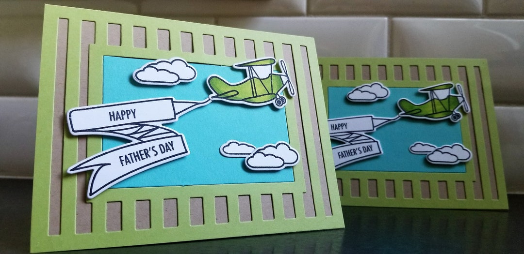 Pilot Father's Day Card: Airplane Greeting Card for Dad - Etsy