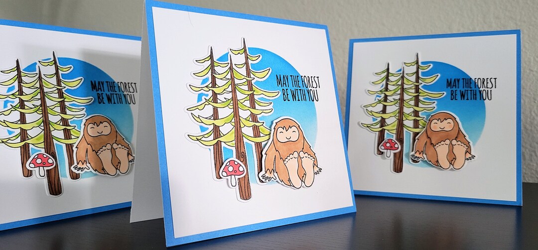 Sasquatch Encouragement Card, Bigfoot Birthday Card, Washington State ...