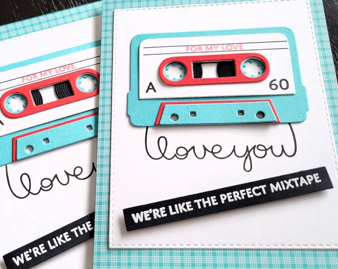 Mixtape Anniversary Card, Retro Valentine Card, 80s Music Lover Card ...