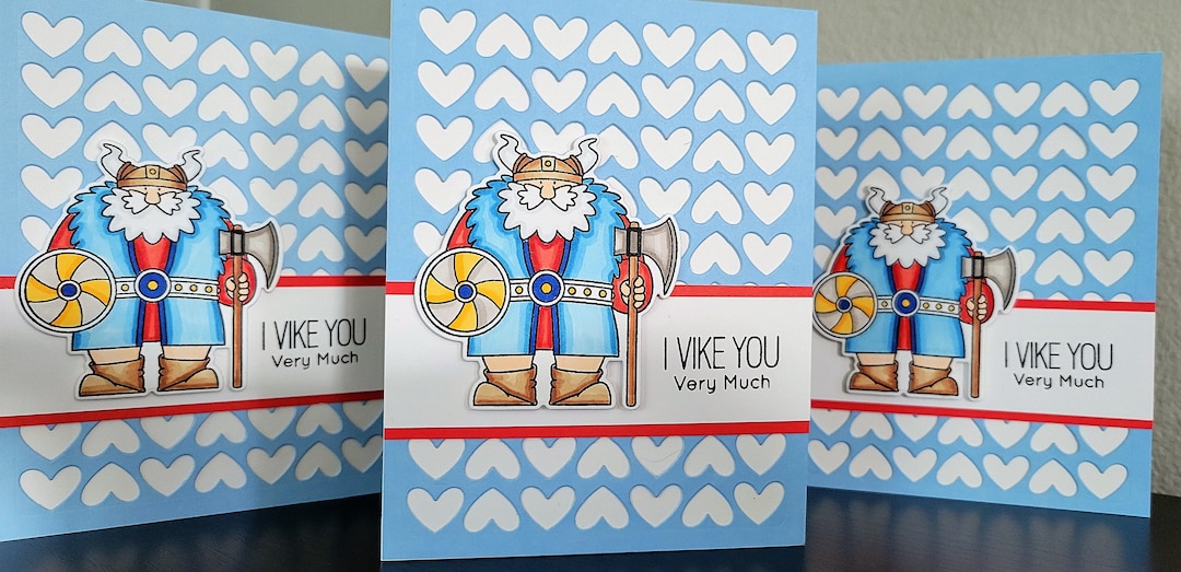 Viking Anniversary Card, I Vike You Valentine Card for Him, Nordic Love ...