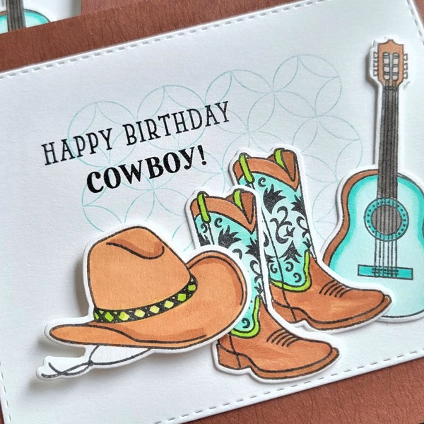 Cowboy Birthday Card - Etsy
