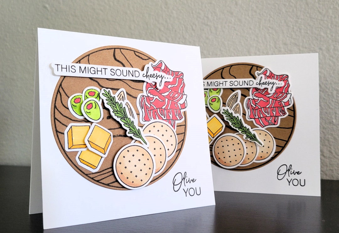 Charcuterie Board Anniversary Card, Valentine Gift for Chef, Friendship ...