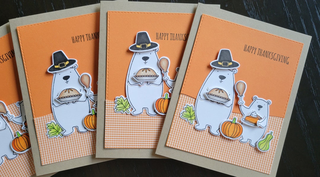 Happy Thanksgiving Card Autumn Greeting Card Fall - Etsy