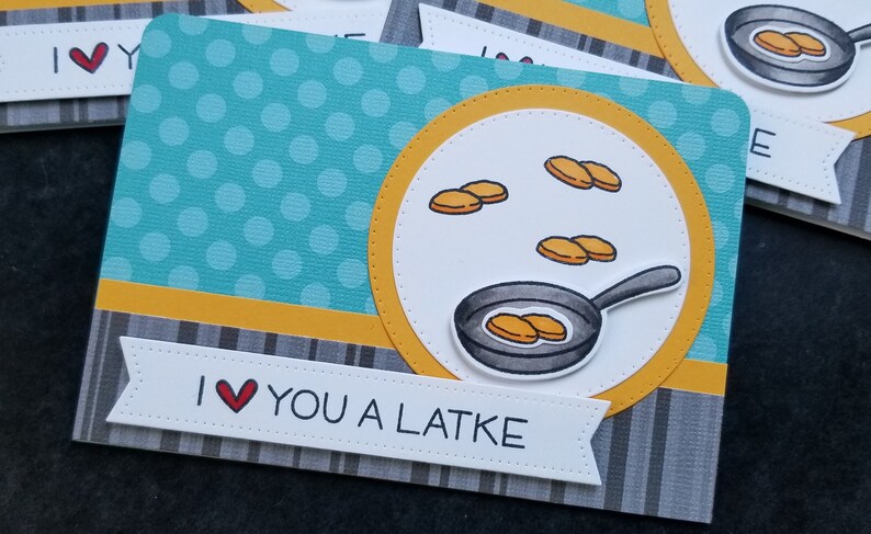 Hanukkah Card I Love You A Latke Card Happy Chanukah Card | Etsy