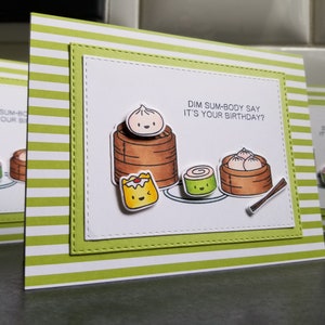 Dim Sum Birthday Card, Funny B-day Greeting Card, Chinese Foodie ...