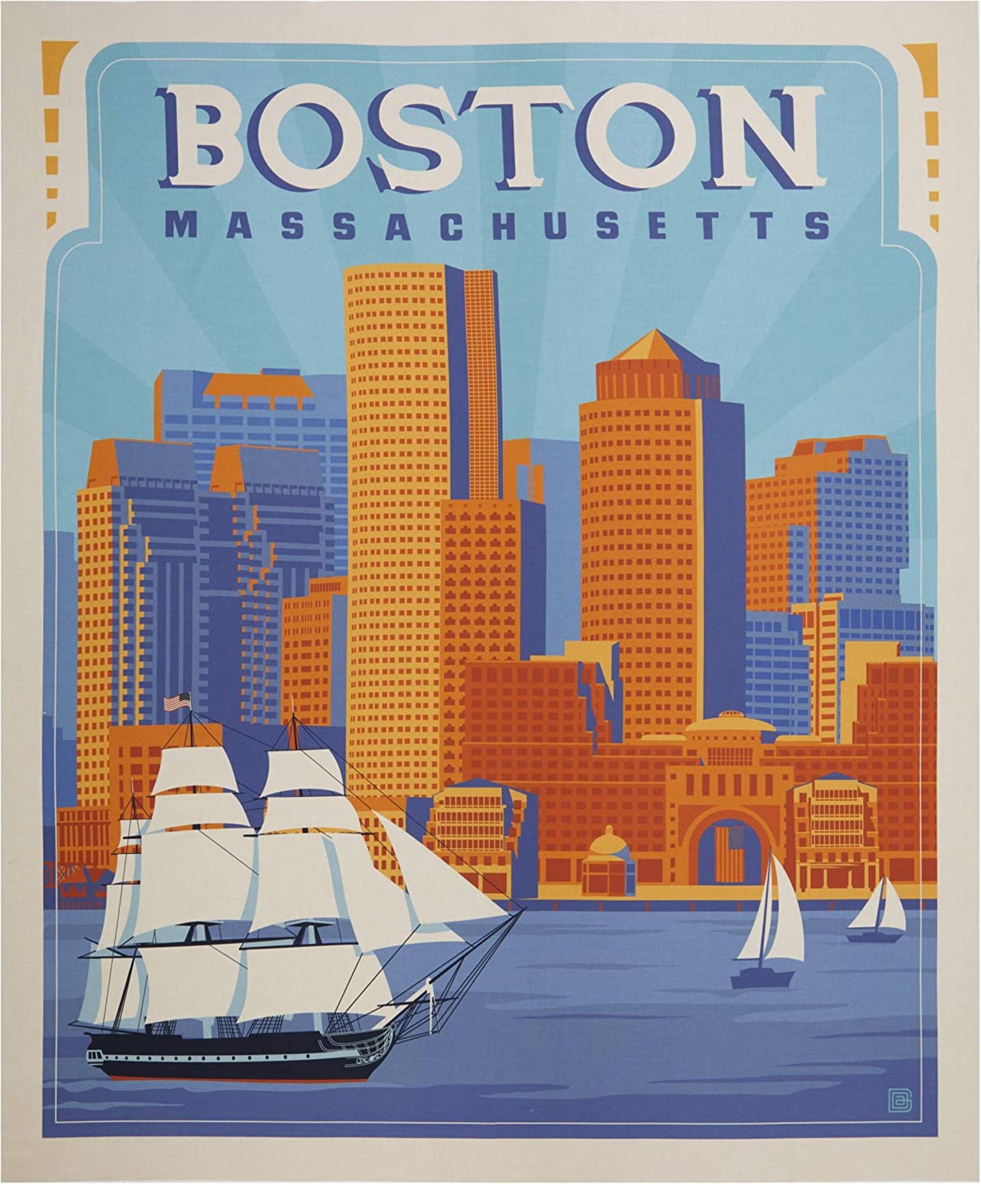 Destinations Boston Fabric Panel by Anderson Design Group Collection ...