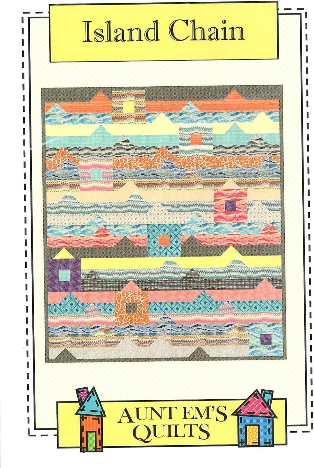Island Chain Quilt Pattern by Aunt Em's Quilts 65" X 74" AEQ 62 - Free Shipping U.S. - Etsy