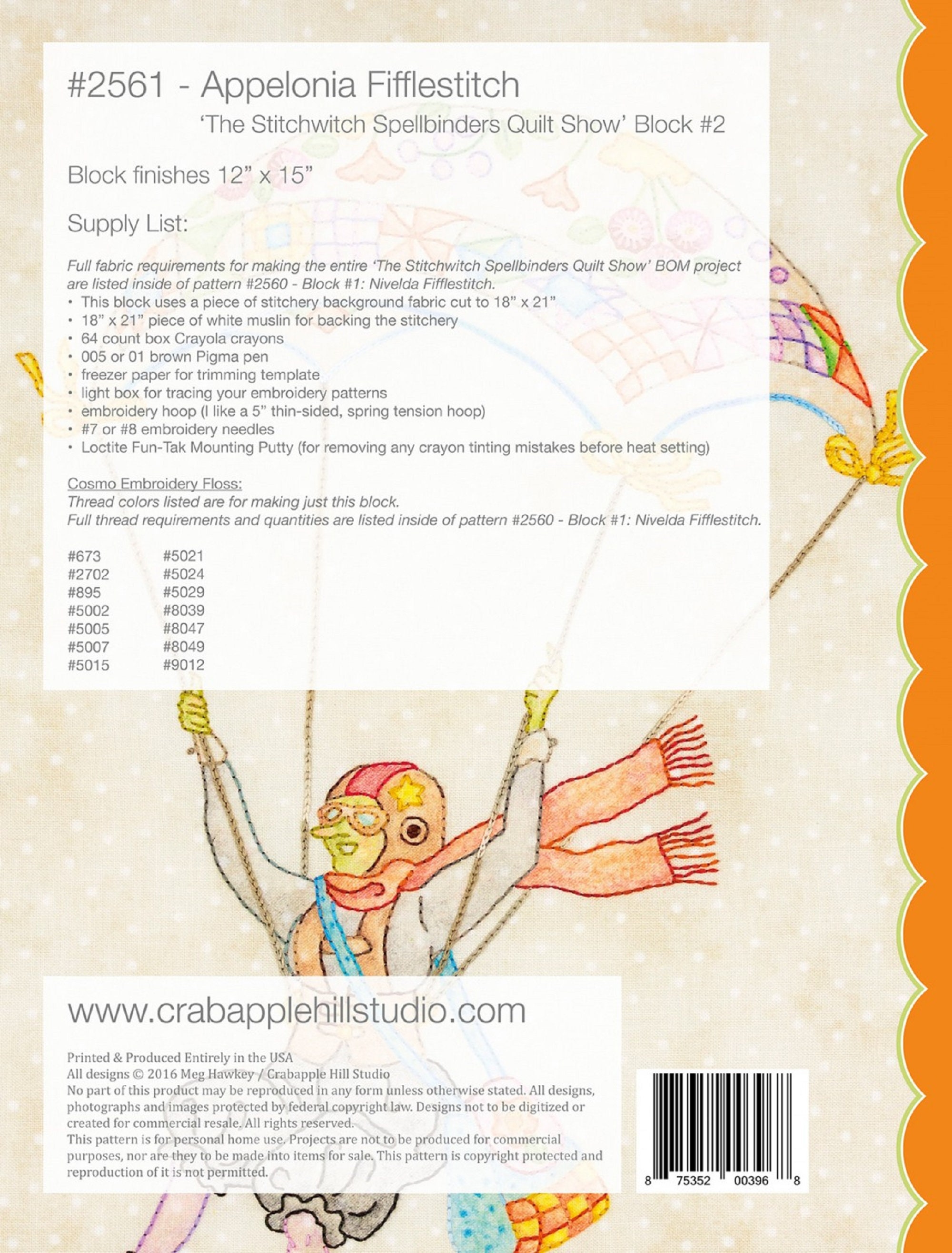 The Stitchwitch Spellbinders Quilt Show Block 2: Appelonia | Etsy